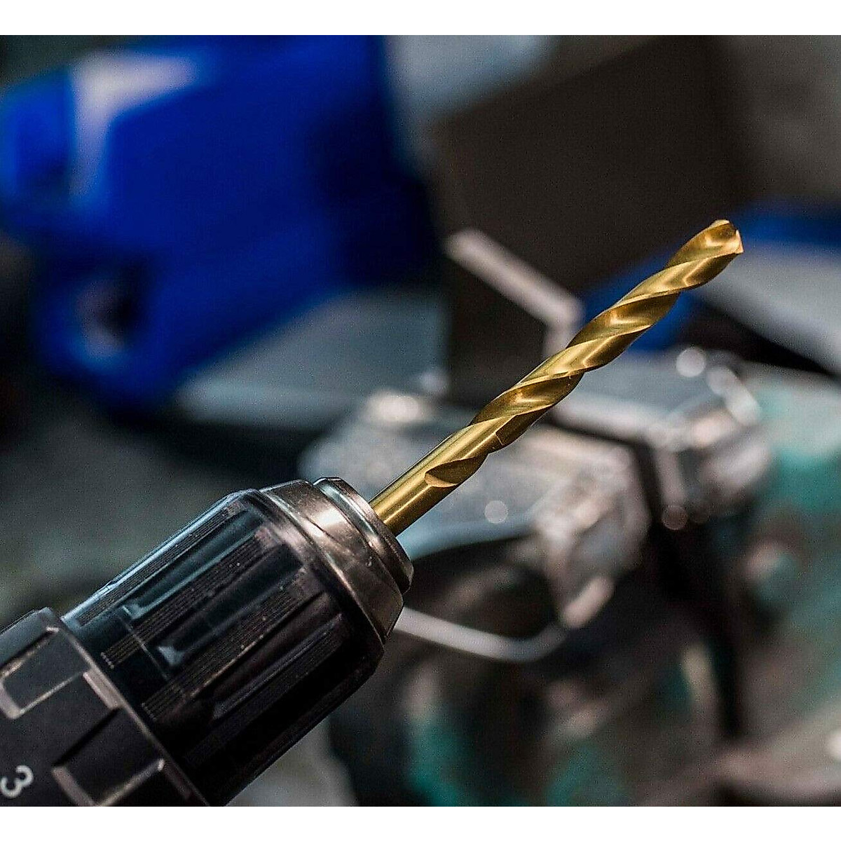 LudoPam 3/32" inch Cobalt Steel Twist Drill Bit Set M35 Jobber Length,Straight Shank, Extremely Heat Resistant, Suitable for Drilling in Stainless Steel and Iron,Pack of 10