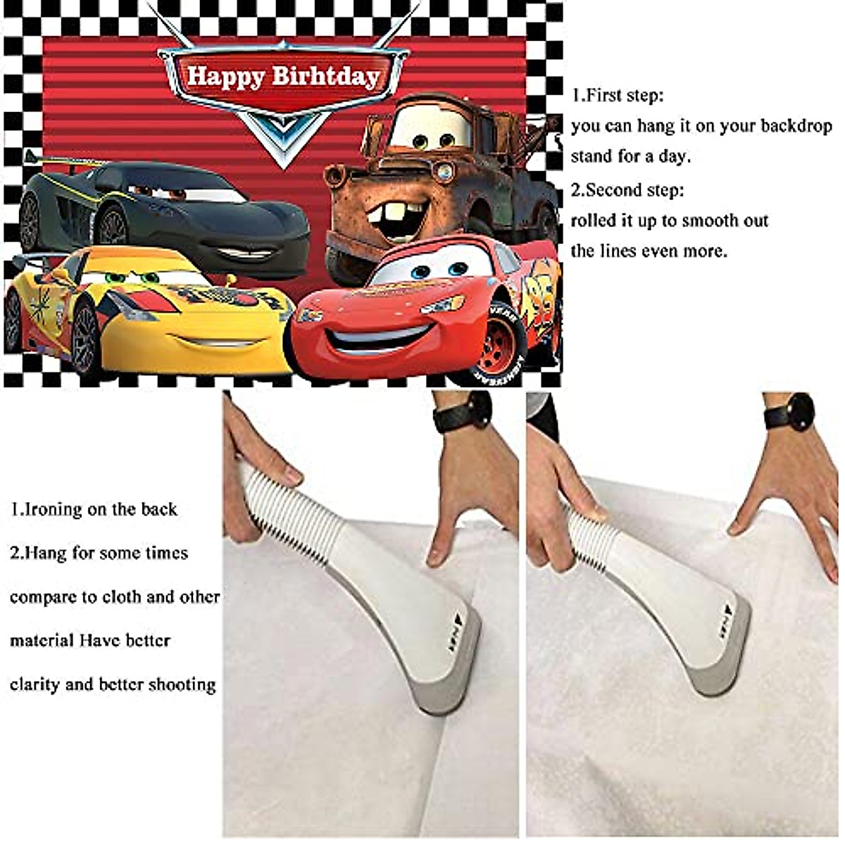 7x5ft Cars Theme Photo Background Children Boys Birthday Party Photography Backdrop Baby Show Photo Booth Studio Props