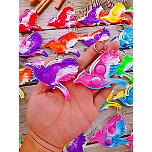 30 Packs Birds Funny Summer Present Unique Mini Item Assorted fidgets Toys for Kids Children Classroom Students Gift from Teacher,Birthday Party Bubble Favors