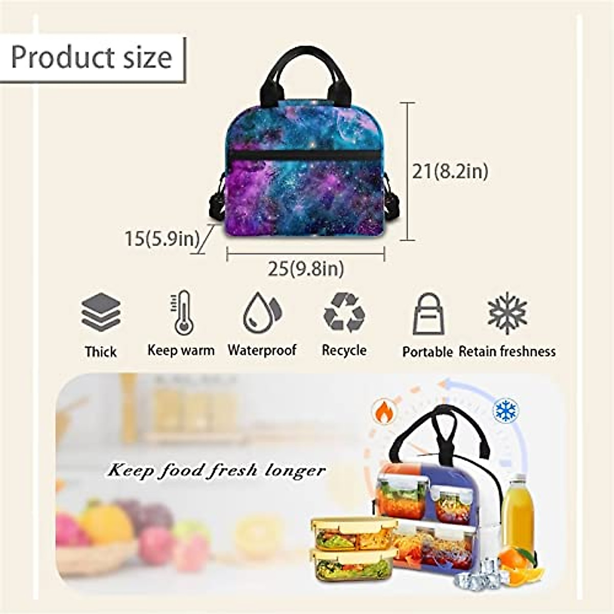 ZFRXIGN Western Horse Back to School Backpack for Girls Bookbag with Insulated Lunch Box Aztec Purse Pencil Case Water Bottle Holder Laptop Backpacks Kids Book Sleeve Keychains 7 in 1
