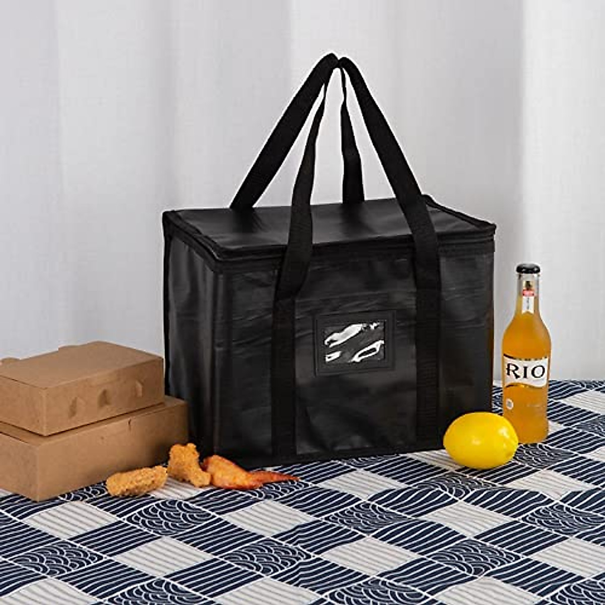 Andy's Orchids 28L Cooler Bags, Warm Cold Bag, Thermal Insulation Package Portable Food Cold Drink Ice Pack Picnic Lunch Bag, Food Delivery Insulated Bags Pizza Takeaway Thermal Warm Cold Bag