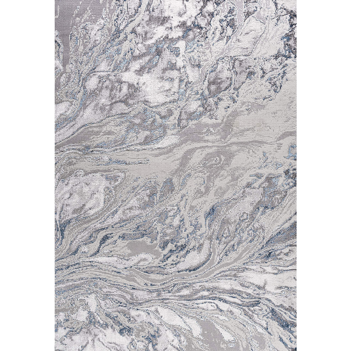 JONATHAN Y SOR203B-8 Swirl Marbled Abstract Indoor Area-Rug Contemporary Casual Transitional Easy-Cleaning Bedroom Kitchen Living Room Non Shedding, 8 X 10, Gray/Blue