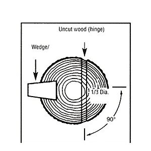 TIPU Felling Wedge for Safe Tree Cutting, 4 Pack: 8"(2-Pack)/5.5"(2-Pack), Tree Felling Wedge to Guide Trees Stabilize and Safely to Ground for Loggers and Fallers