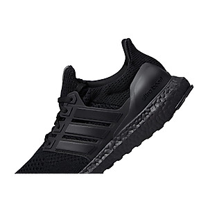 adidas Men's Ultraboost 1.0 Running Shoe, Black/Black/Beam Green, 11