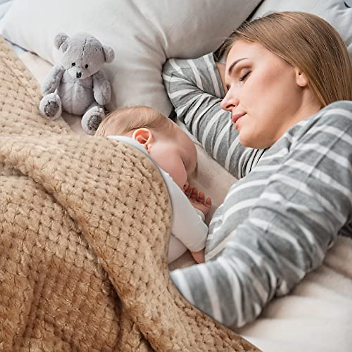 10 Pieces Baby Blankets Soft Fuzzy Blanket Neutral Toddler Blanket Warm Crib Blanket Cozy Receiving Blanket for Toddler Infant Newborn Stroller Travel Supplies, 10 Colors