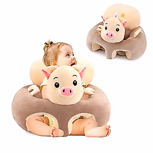 RoamReady Toddler Infant Baby Chairs for Sitting Up 3-6-12 Months, Infant Support Floor Seats for Babies Comfy Plush Stable Newborn Learn to Sit Up Chair Gift(Piggy)