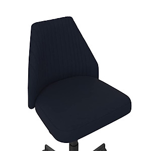 Novogratz Brittany Office Chair with Casters, Blue Linen