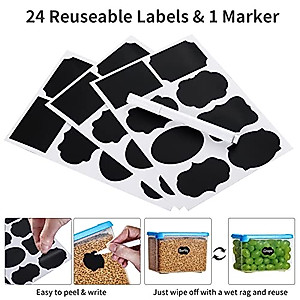 Lockcoo 10 Pack Food Storage Containers Set with Lids Airtight, BPA Free Plastic Food Containers, Leakproof Stackable Kitchen Containers - Freezer, Microwave & Dishwasher Safe (Blue)