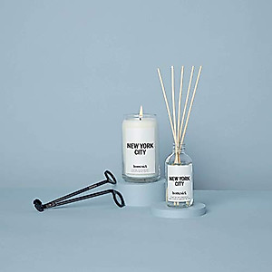 Homesick Premium Scented Candle, New York City - Scents of Lemon, Grapefruit, Jasmine, 13.75 oz, 60-80 Hour Burn, Natural Soy Blend Candle Home Decor, Relaxing Aromatherapy Candle