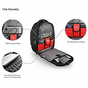 SwissDigital Circuit Men's Laptop Backpack for College and Business Travel with Integrated USB Charging Port and RFID Protection Fits Laptops up to 15.6 in, Black (J14-BR)