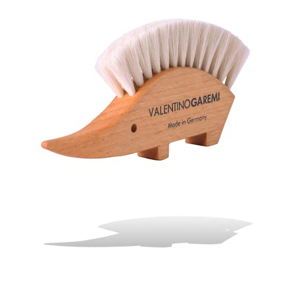Valentino Garemi Dust Brush – Real Goat Hair – Hedgehog Shape Cleaning Office Desk Computer Keyboard Laptop Screen – Clean Remove Eliminate Lint Powder – Made in Germany