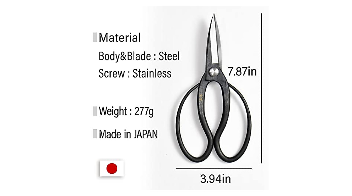 Japanese Suiryu Bonsai Scissors - Precision Pruning Shears in Japan