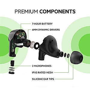Belkin SoundForm Rise True Wireless Ear Buds with Wireless Charger Case, Dual Microphone, IPX5 Water Resistant Earbuds, Bluetooth Headphones, Compatible with iPhone, Galaxy, and More - Black