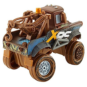 Disney Pixar Cars XRS Mud Racing Mater Oversized 1:55 scale Die-cast, Real Suspension, Off-Road, Dirt-splashed, All-terrain Wheels, 1:55 scale, Ages 3 and up