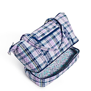 Vera Bradley Women's Cotton Deluxe Travel Tote Travel Bag, Sunflowers - Recycled Cotton, One Size