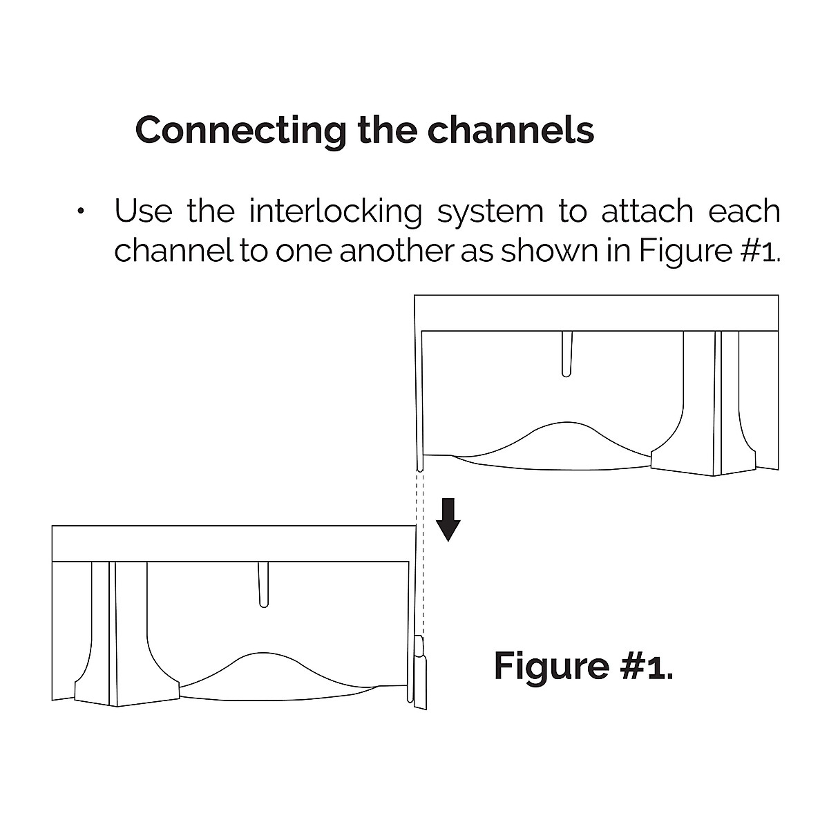 Drainage Trench - Channel Drain with Grate - Black Plastic - 3 x 39 - (117" Total Length)