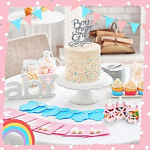 Nuenen 36 Pcs Baby Shower Bottles Baby Shower Mini Milk Bottle Plastic Bear Mini Baby Bottles for Baby Shower Candy Bottles with Ribbon for Baby Shower Favor Gift (Pink)