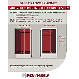 Innovative 30 Inch Vanity U-Shaped Undersink Base Cabinet Pullout Organizer Rev-A-Shelf 48630VSBSCBM1 Full Extension Soft-Close Slides