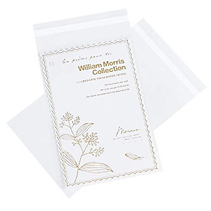 Volanic 100pcs 5X7 Inch Clear Plastic Packaging Bags Thick Self Sealing OPP Cello Resealable Bag for Bakery Cookies Decorative Wrappers Soap