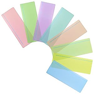 8 PCS Guided Reading Highlight Strips Colored Overlays Bookmark, Reading Guide Strips Dyslexia, Highlighter Line Bookmark for Students Teachers Teaching Supplies (Horizontal Line)