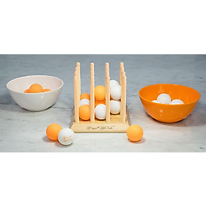 Bounce Battle Wood Edition Game Set - Multiplayer Fun Games for Kids & Adults - Addictive Bounce Ball Games w/Multiple Battle Styles - Family Games of Strategy/Chance - Gifts for Teenage Boys & Girls