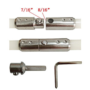 Xedragony Chimney Cleaning Brush Fireplace Flue Sweep Whip Cleaner Tools 30 Feet Rotary System Flexible 9 Rods Kit Drill Powered