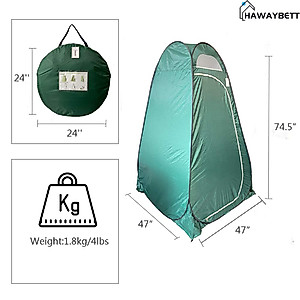 HAWAYBETT Portable Lightweight Pop-Up Outdoor Changing Tent，Waterproof Portable Set Up Dressing Room, Mobile Toilet, Fishing Shade, Private Shower，Fitting Room with Carry Bag