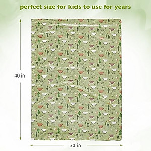 UKUSSO Sherpa Kids Blanket Cozy Cute Baby Blankets for Boys and Girls Animal Pattern Throw Blankets Plush Flannel Warm Dinosaur Toddler Blanket for Daycare,Green 30"x40"