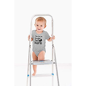 AW Fashions They See Me Strolli' They Hatin - Hip Hop Rap Song Parody - Cute One-Piece Infant Baby Bodysuit (6 Months, Sports Grey)