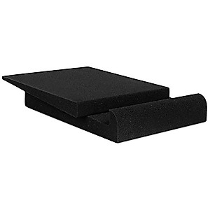 Sound Addicted - Studio Monitor Isolation Pads for 3-4.5 inches Small Speakers, Pair of 2 High Density Dampening Acoustic Stands Foam which Fits Most Bookshelf’s and Desktops | SMPad 4