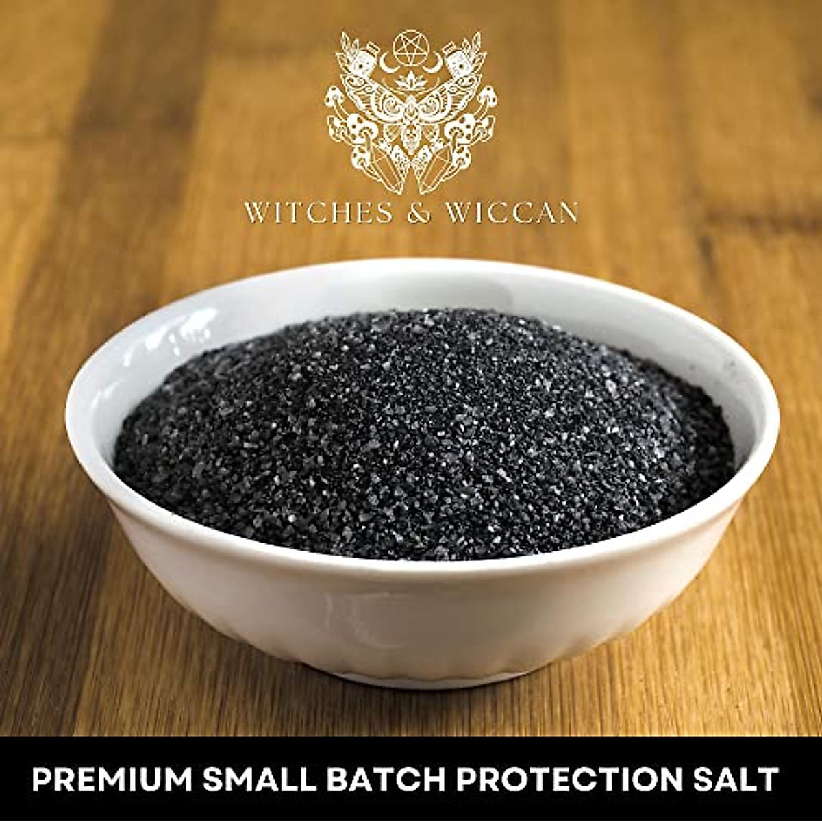 Black Salt for Protection Rituals, Wiccan Supplies, Sal Negra para Rituales de Brujeria - 1.75 lb Pack (14 oz Bag x 2) - Witches & Wiccan Witchcraft Supplies