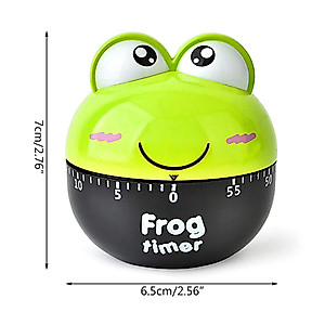 MEIYIN Cartoon Frog Timer Cooking Mechanical Alarm Sleep Reminder Clocks Kitchen Supply