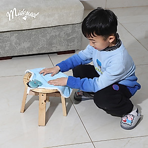 Midoneat Kids Cleaning Toy Set, Mini Child Broom, Mop and Dustpan, Little Housekeeping Helper Set,Pretend Home Cleaning Play Set for Toddler Age 1-5,6pcs (Green)