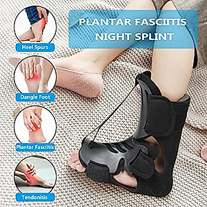 OneBrace Plantar Fasciitis Night Splint - Adjustable Dorsal Night Splint for Plantar Fasciitis - Pain Relief Heel Pain, Achilles Tendinitis and Foot Drop (Small/Medium)