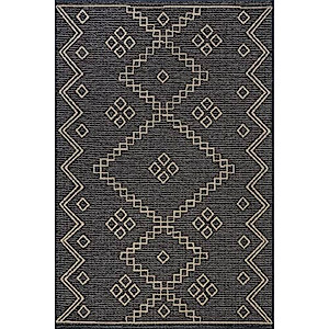 nuLOOM Charter Diamonded Helix Indoor/Outdoor Area Rug, 5' x 8', Grey
