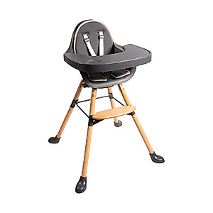 Childhome Evolu One.80° High Chair Seat Cushion, Compatible with Childhome Evolu One.80° high Chair, Soft Padded Seat Cushion, Machine Washable, High Chair Sold Separately, Dark Grey