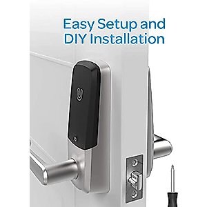 ULTRALOQ UL3 BT 2nd Gen Smart Lock (Satin Nickel), 5-in-1 Keyless Entry Door Lock with Bluetooth, Biometric Fingerprint and Touch Digital Keypad, Smart Door Lock Latch Edition