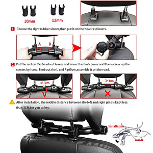 Car Headrest Pillow,Adjustable Road Pal Car Headrest,Sleep Travel Car Headrest,Car Seat Headrest Neck Rest Cushion for Adults