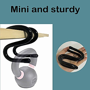 AUXPhome Portable Bag Hook Hanger Clamp-On Backpack, Under Counter, One Step Installation - 10 lb. Capacity, Reduce Desk Clutter