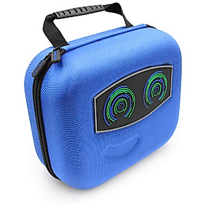 CASEMATIX Blue Toy Case Compatible with 4 VTech KidiGo NexTag Game System Arm Units and Accessories - Includes Travel Case Only