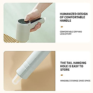 QIUSGE Hand Mixer Electric Eggs Beater Garlic Chopper, Household Small Semi-Automatic Cordless Electric Blender for Kitchen Cooking Baking Cake Egg Cream Yeast Dough (Mint Green)