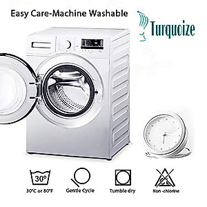 Turquoize Stretch Ottoman Cover Ottoman Slipcover Sofa Cover Footstool Protector Storage Ottoman Covers Furniture Protector Soft Rectangle slipcover with Elastic Bottom (X-Large, Dove)