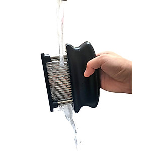 Meat Tenderizer with 48 Stainless Steel Ultra Sharp Needle Blades Heavy Duty Cooking machine for Tenderizing Beef, Turkey, Chicken, Steak, Veal, Pork, Fish etc