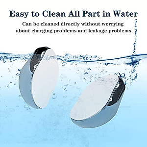 EASY BREEZY Crystal Hair Eraser for Women and Men| Reusable Hair Removal Stone| Painless Exfoliation Crystal Hair Shaver| Magic Hair Remover for Arms Leg Back| (Blue).