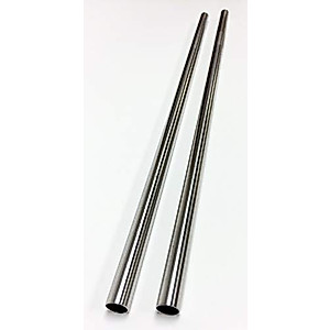 Venti Travel Mug Replacement Straws 2qty - Stainless Steel For Hot & Cold To-Go Drink Cups