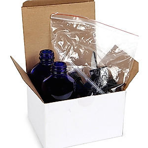 Vivaplex, 2, Large, 8 oz, Empty, Cobalt Blue Glass Spray Bottles with Black Trigger Sprayers