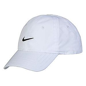 NIKE Children's Apparel Kids' Little Classic Ripstop Basball Hat, White, O/S