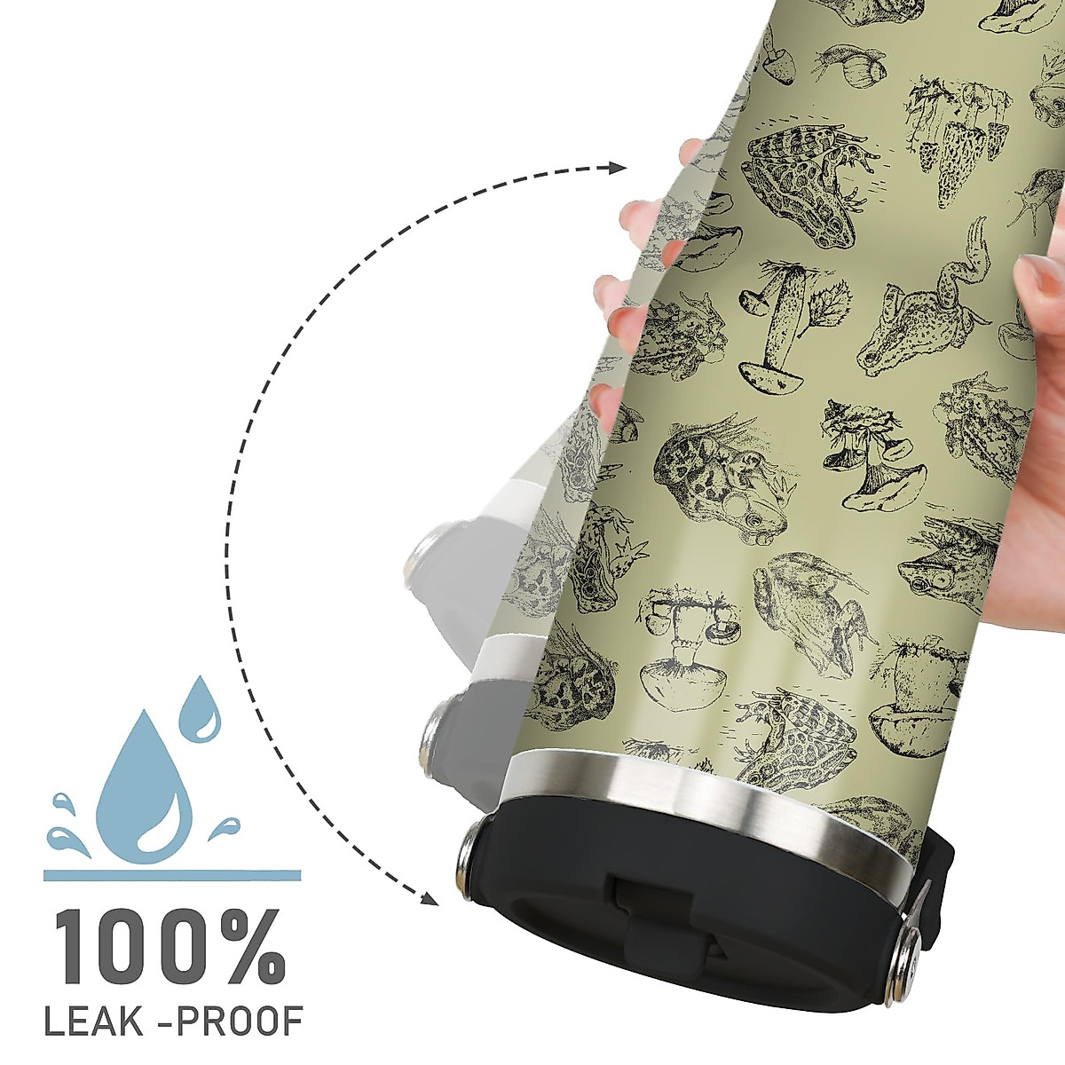 ysnifeiw 30oz Frog Tumbler with Handle and Straw, Stainless Steel Insulated Frog Cup with Top Handle and Lid, Frog Coofee Mug Gifts for Women Men