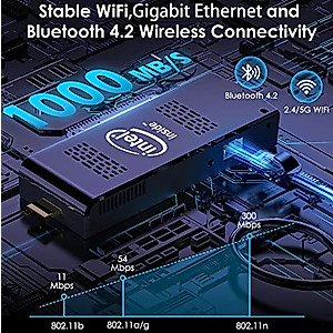 [1TB Stick PC] Mini PC Stick Windows 11 Pro,Intel Compute Stick Equipped 1TB SSD M.2 SATA 3 Storage 8GB RAM,Celeron N4020,Support Type-c PD,Auto Power on,Home/Business Small Computer