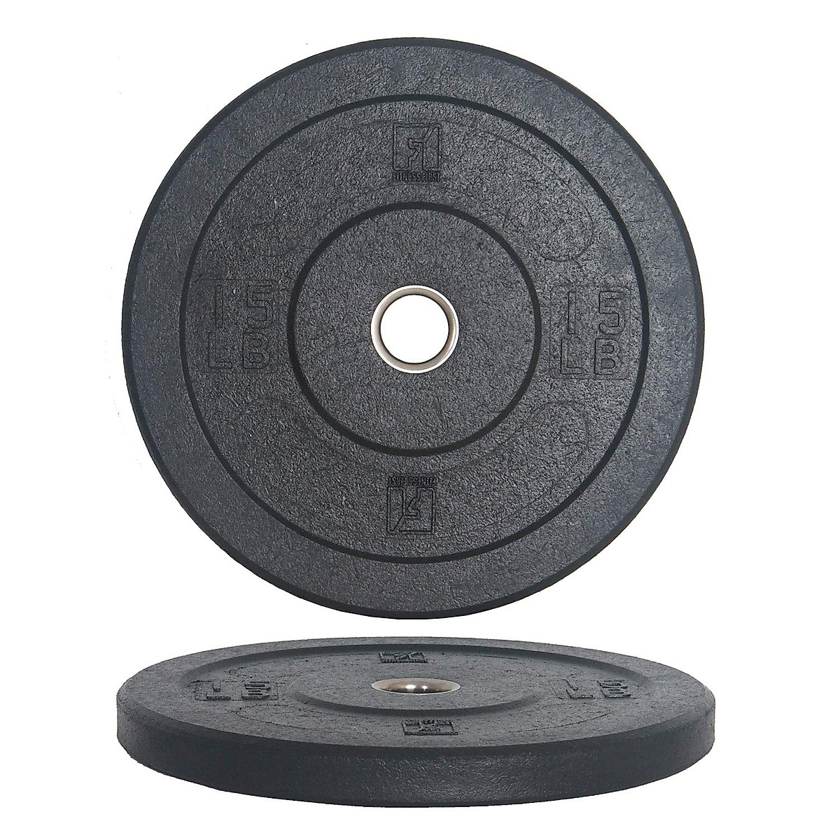 Fitness First Competition Crumb Bumper Plates 10-45 lbs., Black